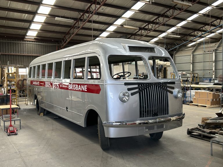 Unveiling of restored 1948 IBIS Bus – Queensland Omnibus & Coach ...
