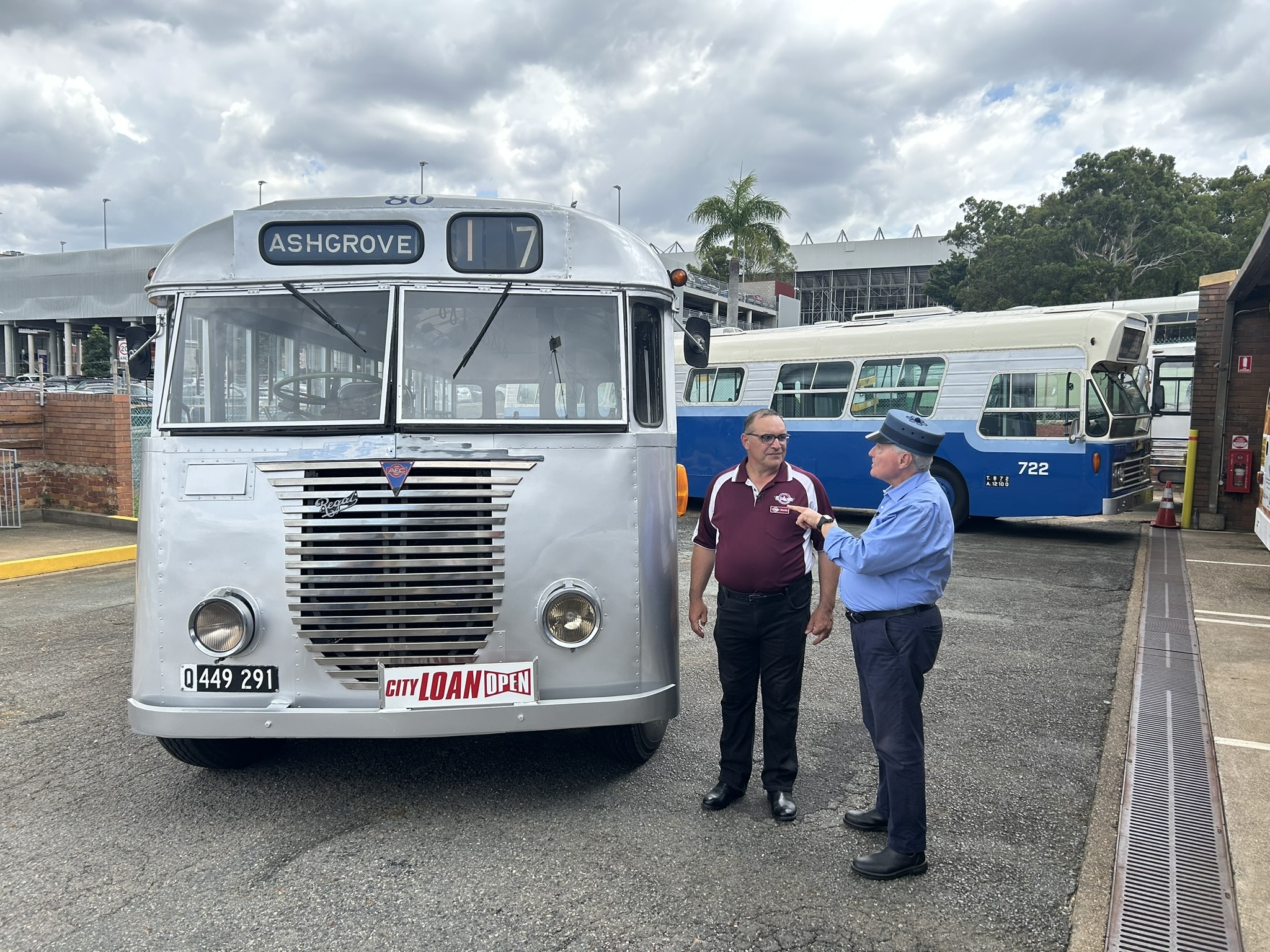 Bruce Paige and Channel 9 visit the Brisbane Transport Museum ...